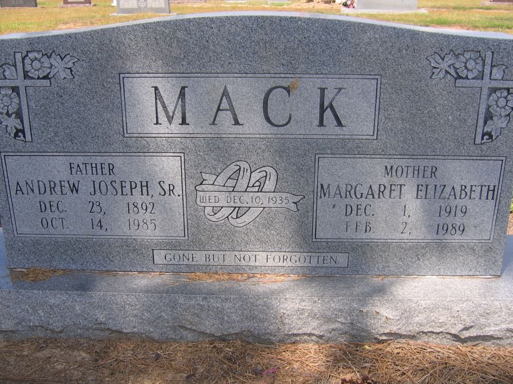 mack margaret elizabeth 1 dec 1919 2 feb 1989 mother gone but not ...