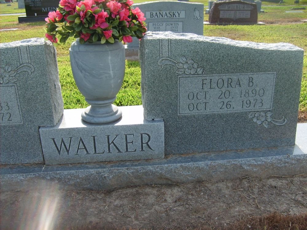 walker flora b 20 oct 1890 26 oct 1973 memorial park 5 1 355